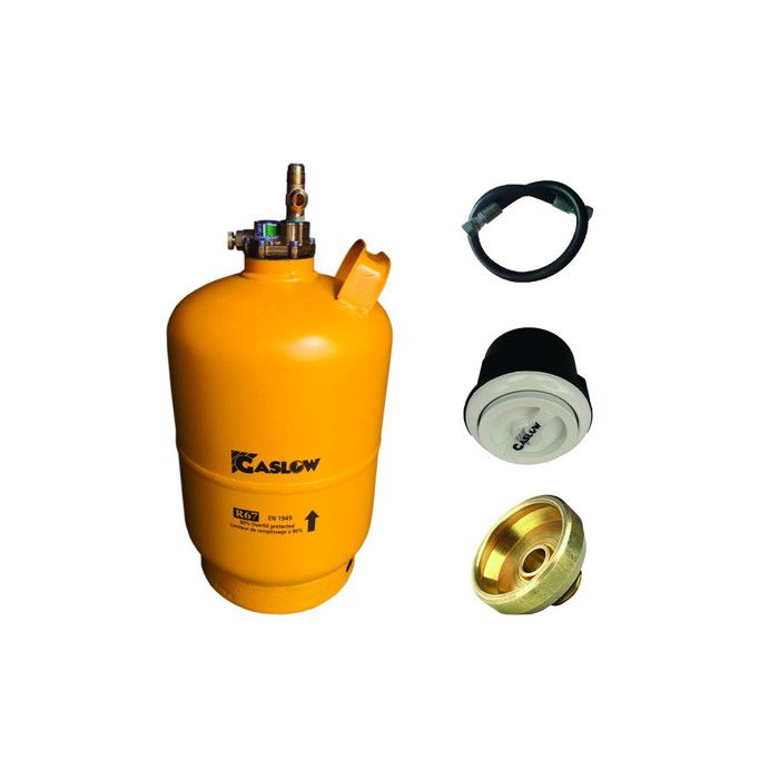 Pack GASLOW Bouteille GPL Rechargeable 6Kg + Lyre + Boîte de Transfert ...