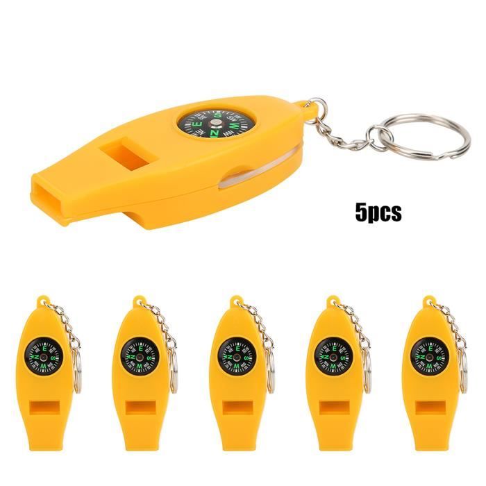 Sifflet multifonction 4 en 1 Sifflet multifonctionnel, boussole durable ...