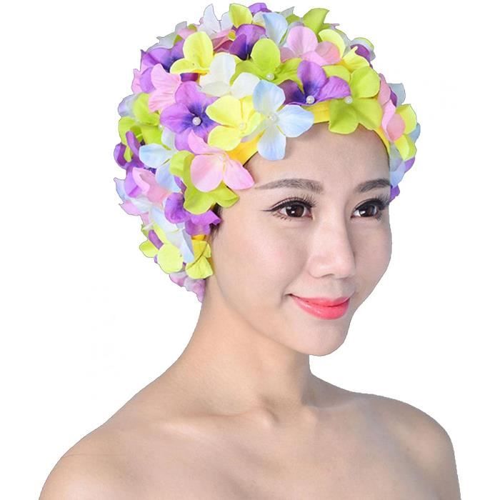 Bonnet De Bain - Limics24 - Tendance Forme Pétales Fleurs 3D Style ...
