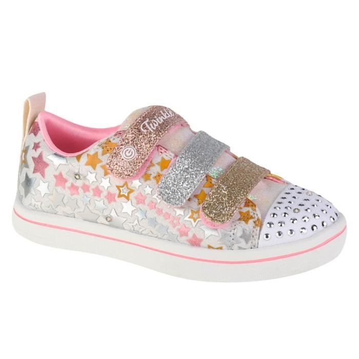 Baskets enfant SKECHERS Sparkle Rayzstar Blast en canvas avec fermeture ...