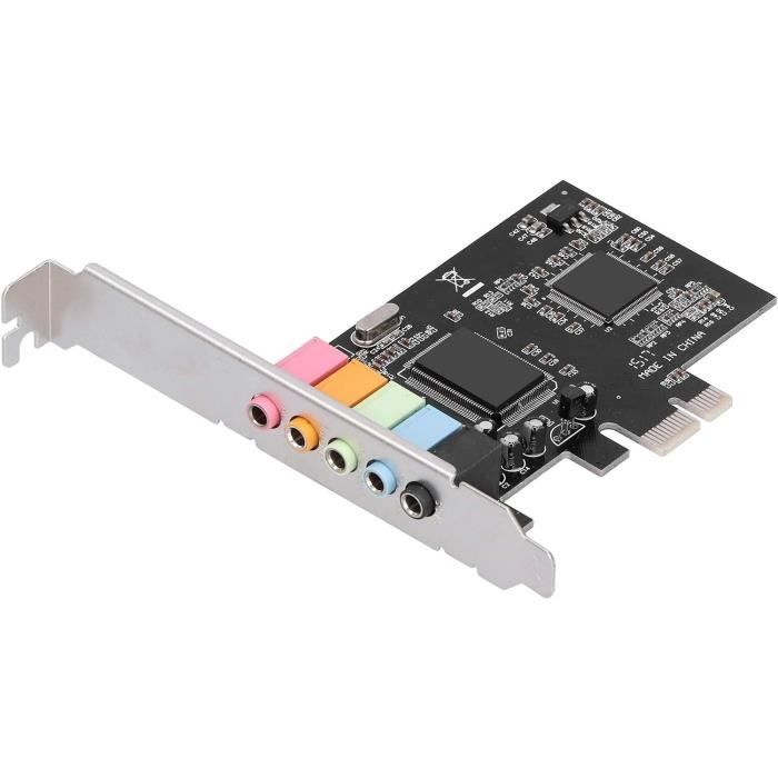 Carte Son Pci Express, Carte Adaptateur Stéréo Pci-E 5.1, Puce Cmi8738 ...