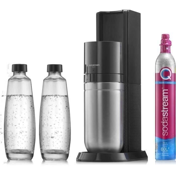 Machine à soda et eau pétillante SODASTREAM - DUO Noire - 2 carafes en ...