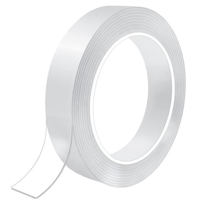 Ruban adhésif double face transparent réutilisable sans trace pour ...