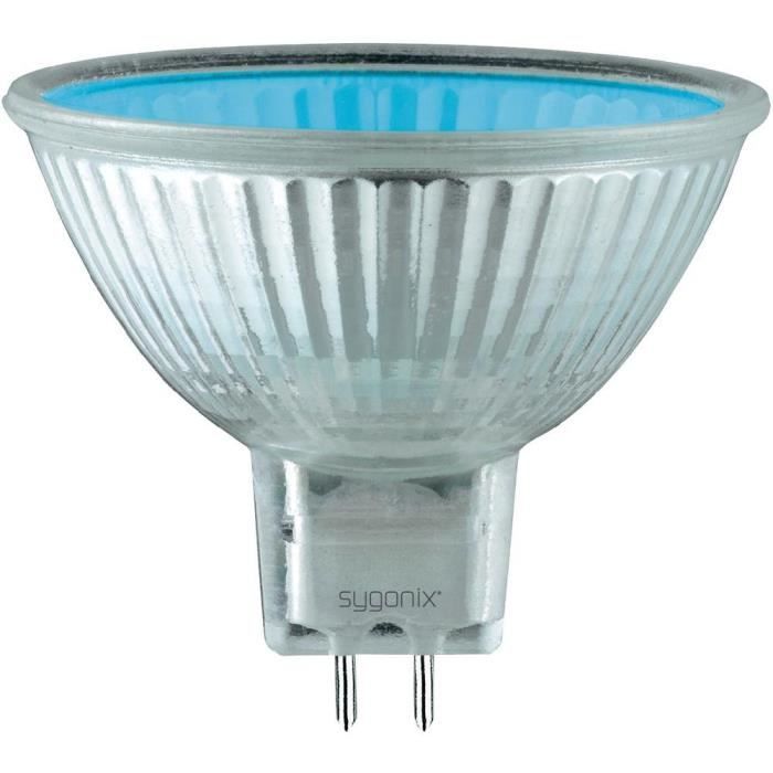 Ampoule spot halogène Sygonix bleu Eco MR16 GU5… - Cdiscount Maison
