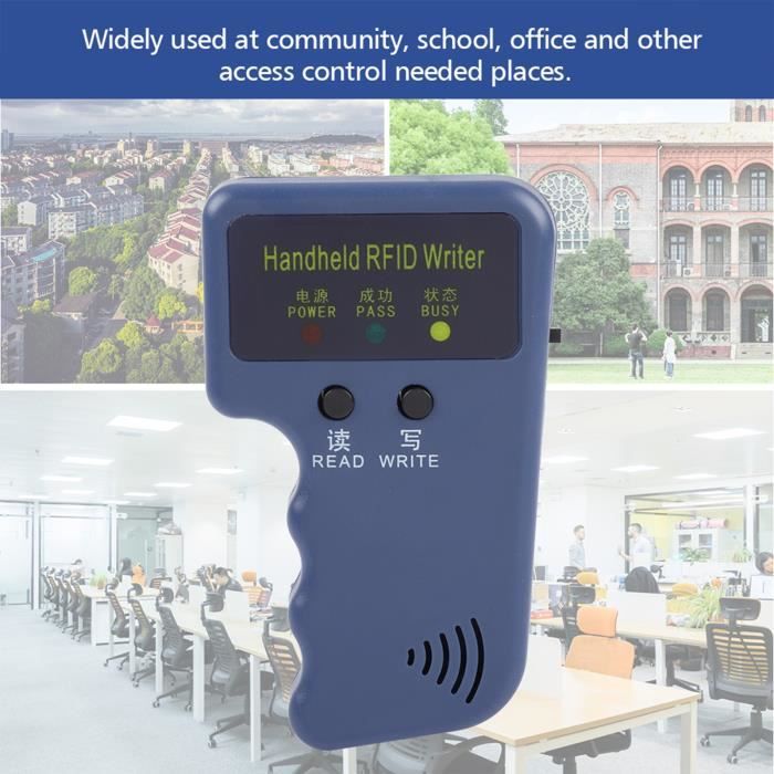 LSS 125KHz EM4100 Portable RFID ID Card Copier Reader Writer Duplicator ...