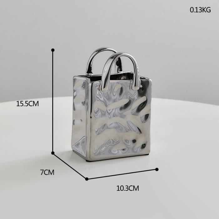 VASE,Small Vase--Vase en céramique blanc créatif, panier de fleurs ...