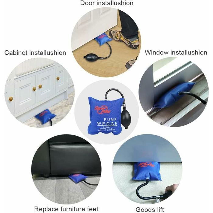 Coussin de Levage Gonflable 4 Pièces TPU, Charge Max 300kg par Coussin ...