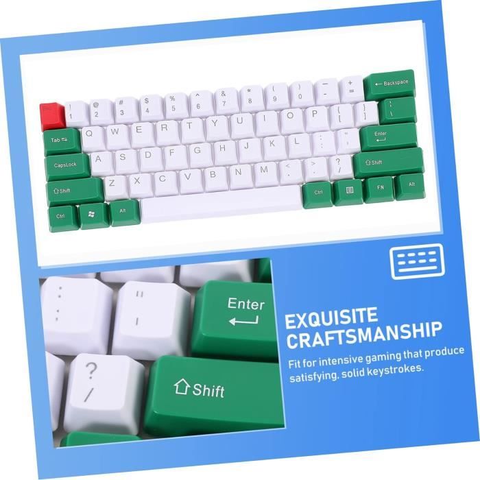 1 Dessus De Touche Capuchon De Clavier Mécanique Couverture De Touche ...