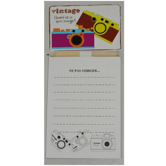 Memo Magnet Frigo Bloc Note + Stylo Lot Apparei… - Cdiscount Maison