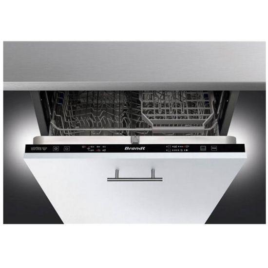 Brandt Lave-vaisselle tout intégrable 14 couverts 44db - BDJ424VLB ...