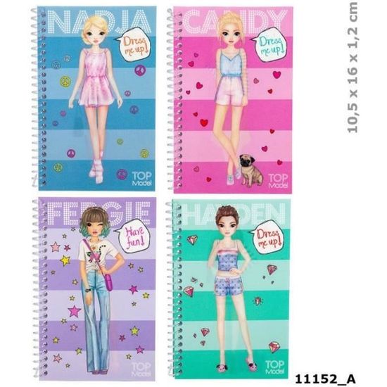 CARNET COLORIAGE TOPMODEL de poche - Cdiscount Jeux - Jouets