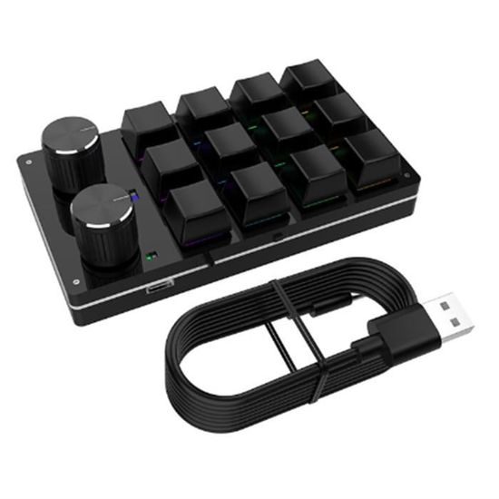 Câble USB Macro Mini Clavier 12 Touches 2 Boutons Clavier De ...