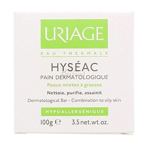 Uriage Hyseac Gentle Dermatological Soap Bar for Combination to Oily ...