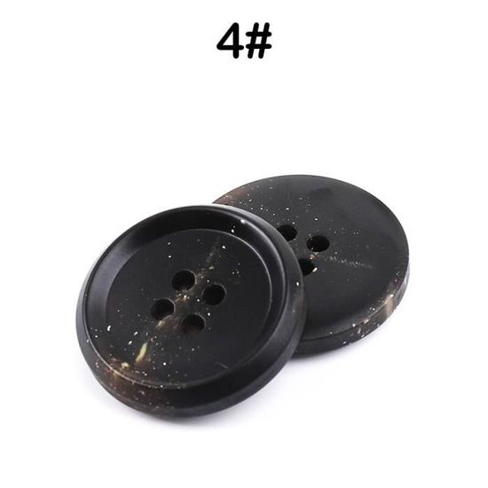 Cuture bouton,NK048-4-30mm--Lot de 10 boutons en résine, 4 trous ...