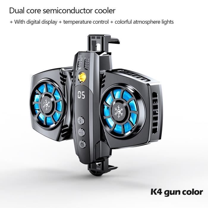 K4 gun color - Radiateur de téléphone portable à semi conducteur double ...