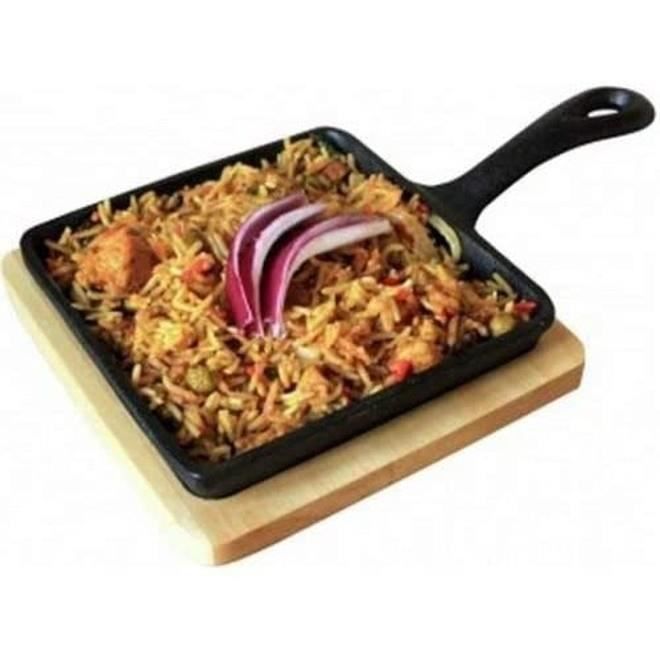 Zodiaque Fonte Carré Mini Poêlon Et Trépied Petit Fonte Induction Poêle ...