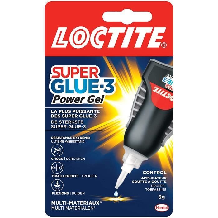 Super Glue-3 Power Gel Control, Colle instantanée surpuissante avec ...
