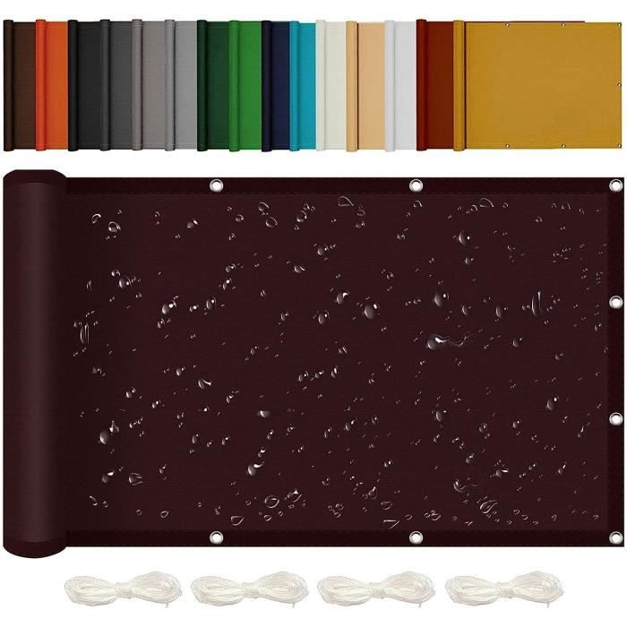 Toile Imperméable Rectangulaire 1.2 X 3 M Rayons Uv À 98% Voile Solaire ...