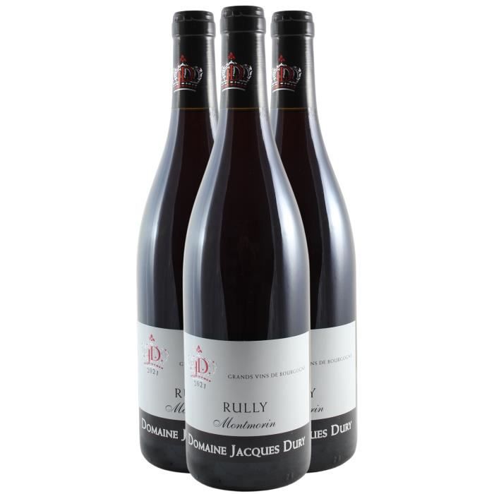 Rully Montmorin Rouge 2021 - Lot de 3x75cl - Domaine Jacques Dury - Vin ...
