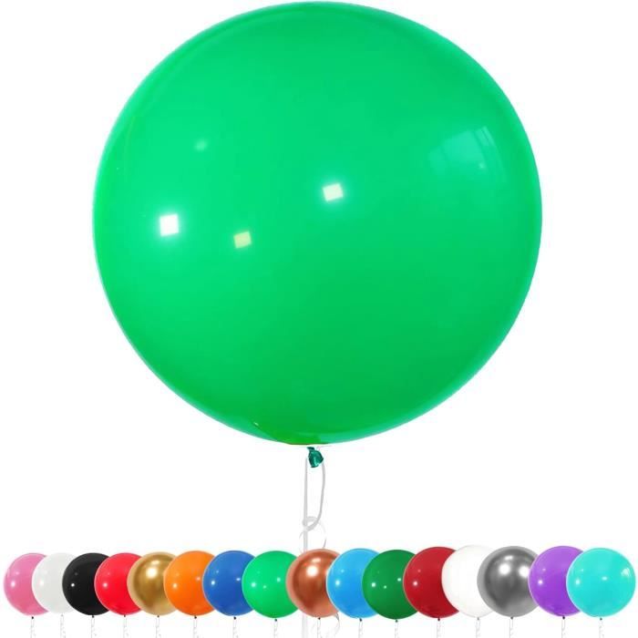 Lot De 6 Ballon Géant En Latex, 90Cm Grand Décorations Ballon Vert ...