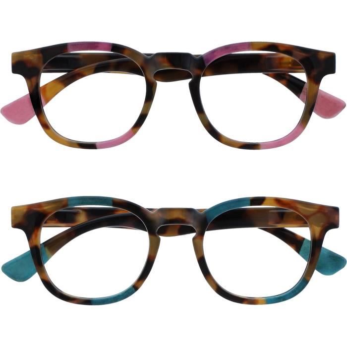 Ava Lunettes De Lecture Pack De 2 Avec Monture Arrondi Flatteur ...