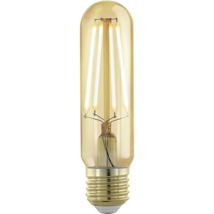 Ampoule LED tube E27 mable, lampe à incandescence Golden Vintage ...