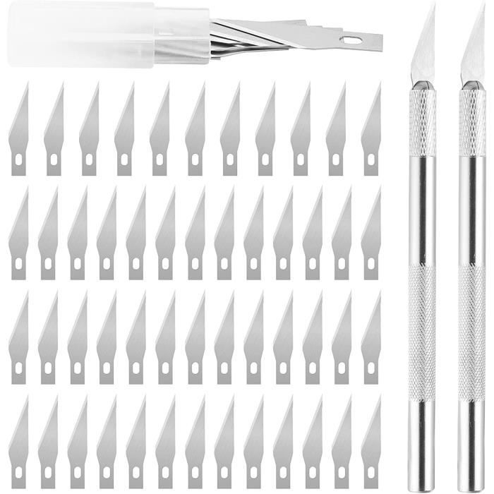Precision Cutter 2 Scalpels avec 50 lamesCouteau pour Loisirs Créatifs ...