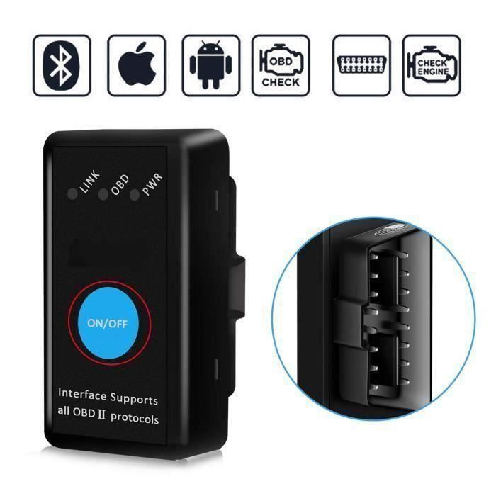 Auto Outil De Diagnostic Mini Elm327 Bluetooth OBD2 V1.5 Elm 327 V 1.5 OBD 2 Diagnostic-Outil ...