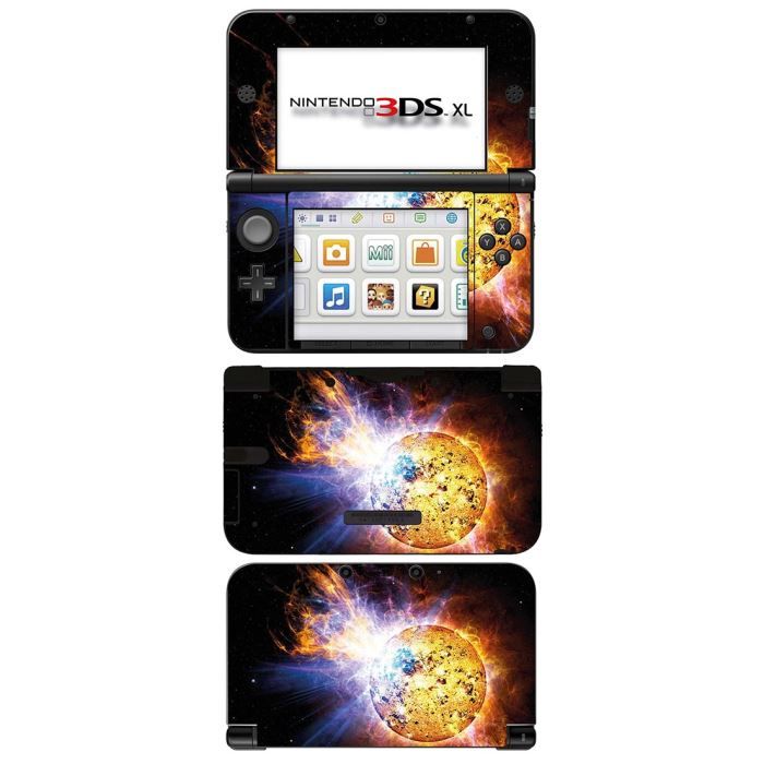 Skin Stickers pour nintendo 3DS XL (Sticker : Eruption solaire ...