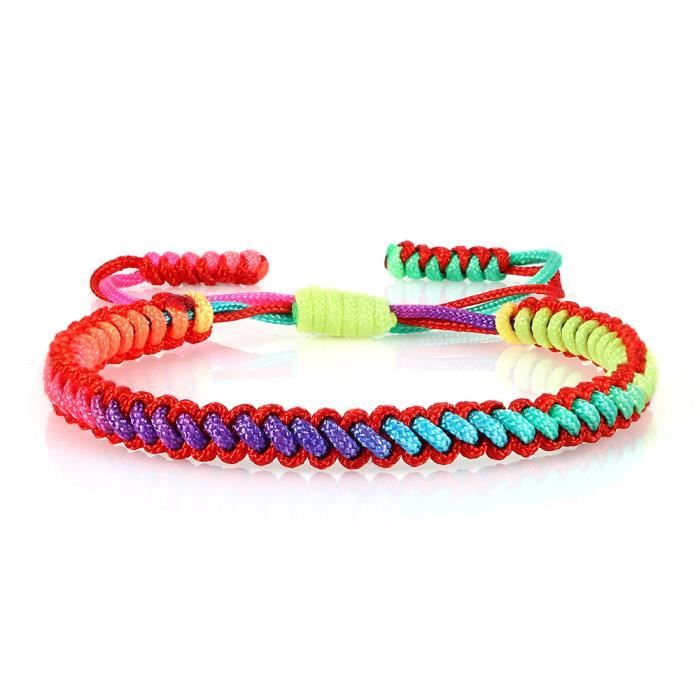 Bracelets tressés faits à la main pour hommes et femmes style Boho ...