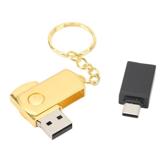 Clé USB - EJ.LIFE - 8 Go - USB 2.0 - Adaptateur USB vers Type C ...