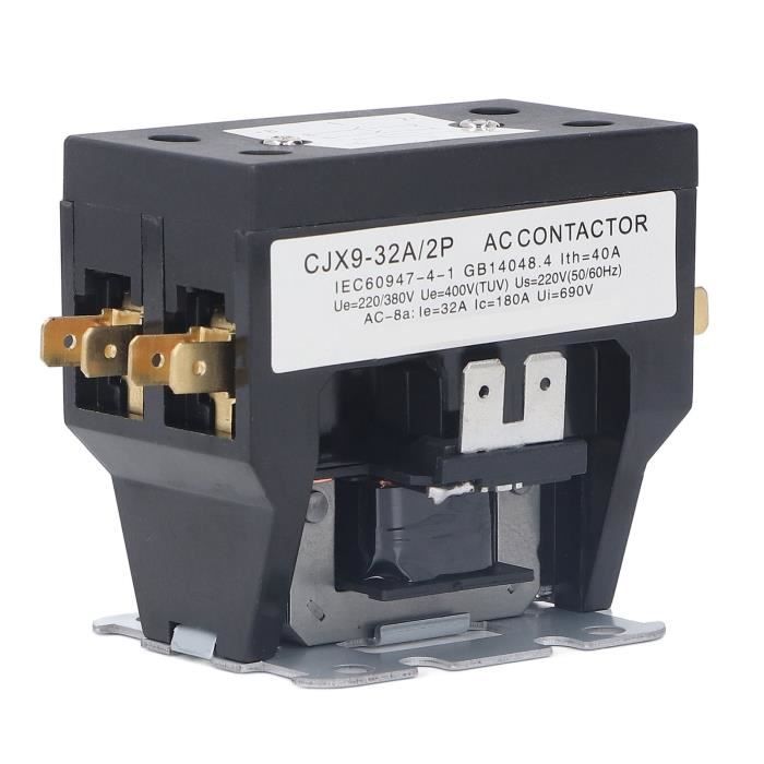 EJ.life Contacteur AC Contacteur ca 2 pôles universel robuste 32Amp ...