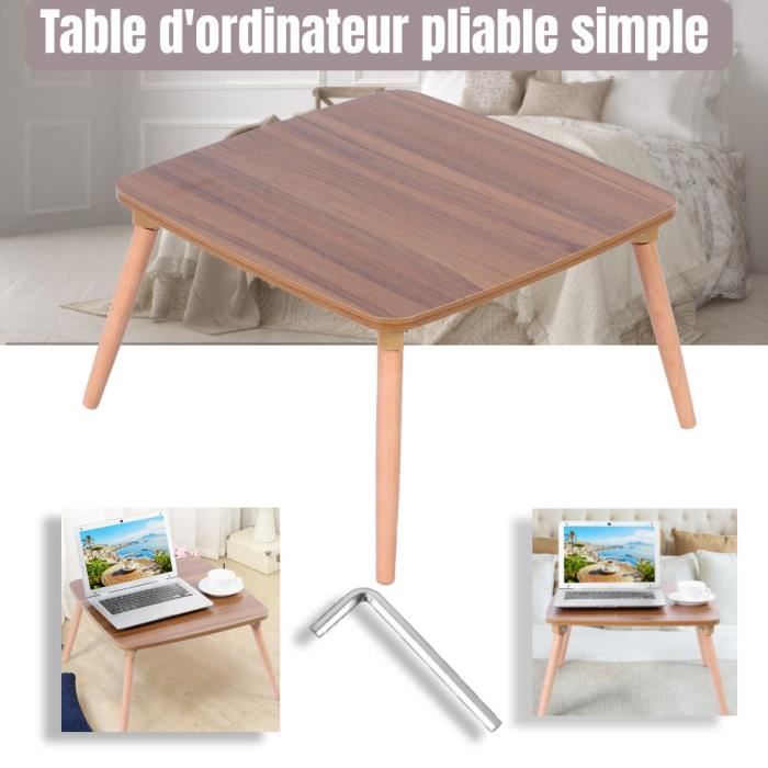 CES Support Pc Table Basse Pliant Portatif 50* 50* 30Cm -PT20 ...