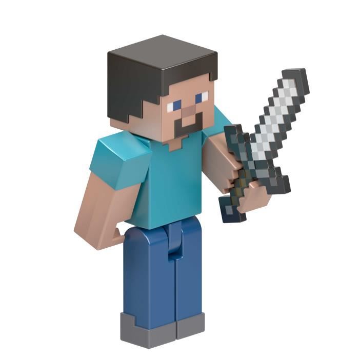 MATTEL MINECRAFT- FIGURINES DE PERSONNAGES, HMB17, MULTICOULEUR ...