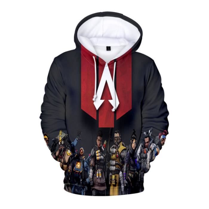 Sweat-shirt mixte Apex Legends - style1 noir XY - Enfant - Impression ...