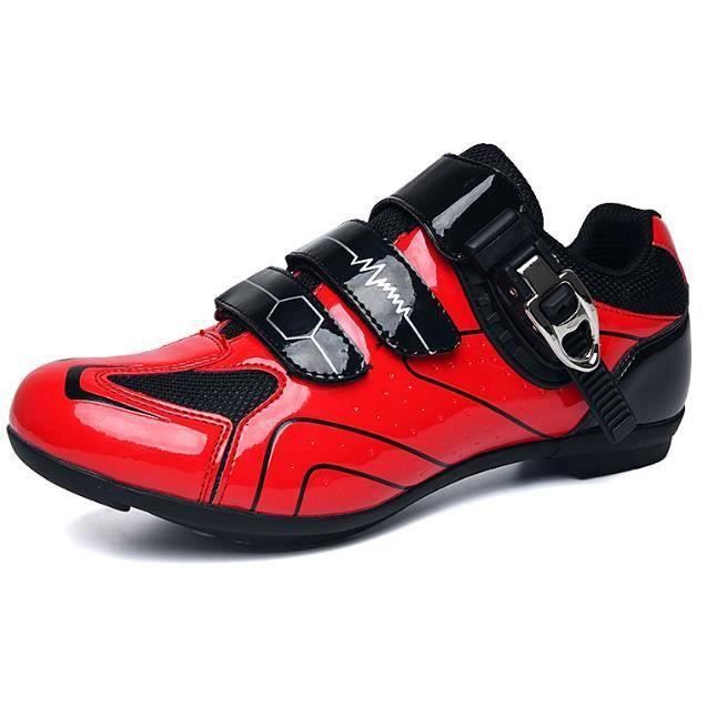 CHAUSSURES DE VELO DE ROUTE - CHAUSSURES DE VTT Adulte Solide Léger ...