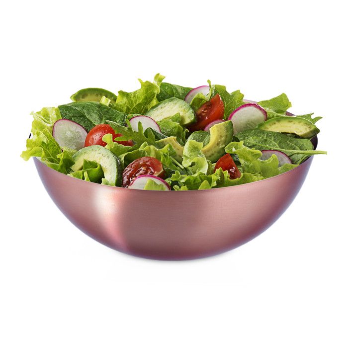 Relaxdays Saladier, inox, 23,5 cm de diamètre, mélangeur rond pour ...