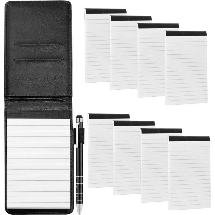 RobLuX 9 Pièces Bloc Note A7 Carnet Set, Note Cuir PU Petit Carnet ...