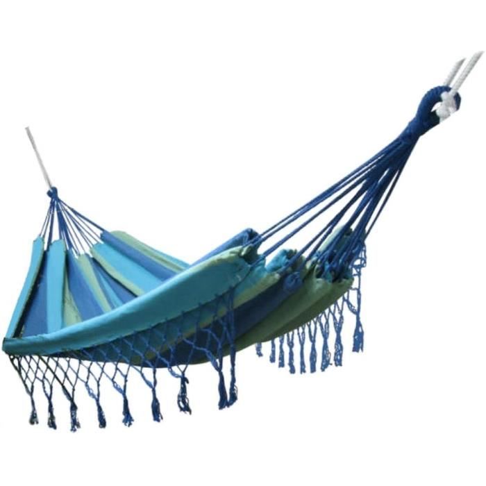 Kronenburg Hamac suspendu pour plusieurs personnes avec franges 320 x ...