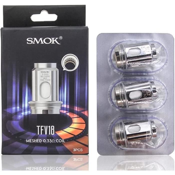 SMOK TFV18 Coil V18 Meshed 0.33ohm Coil Vaporizer Coil Head 0.33ohm for ...
