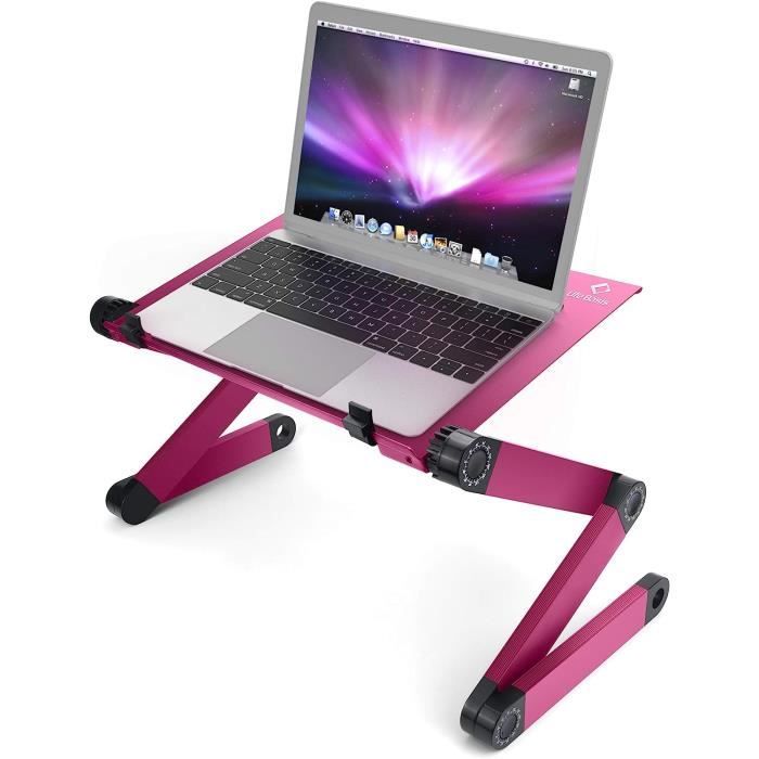 Table De Lit Pliable Table Ordinateur Réglable Compacte Légère Pour Pc ...