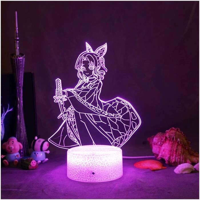 Agatsuma Zenitsu Lampe 3D Illusion Led Tactil Maison Enfant De ...