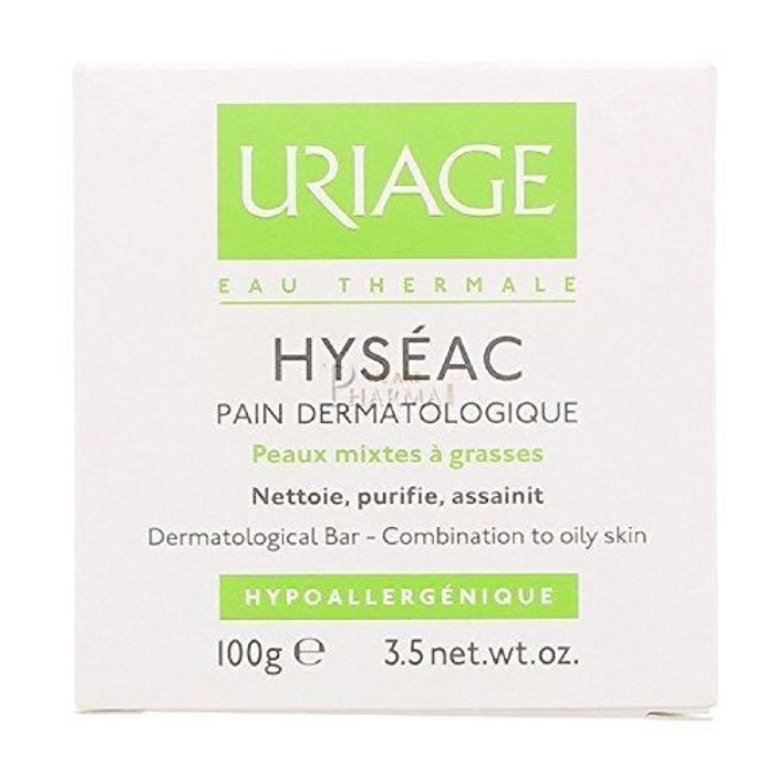 Uriage Hyseac Gentle Dermatological Soap Bar for Combination to Oily ...