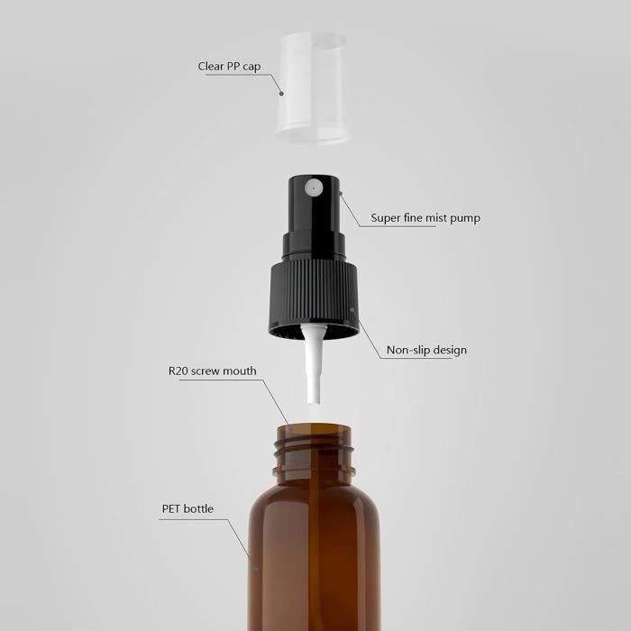 12 Pièces 100Ml Vaporisateur Vide, Bleu Petits Vaporisateur En ...