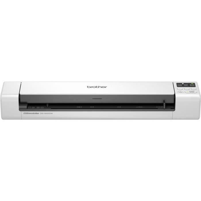 BROTHER Scanner Mobile DS-940 - A4 - Recto/Verso - WiFi - Batterie Intégrée - 15 ppm - Couleur ...