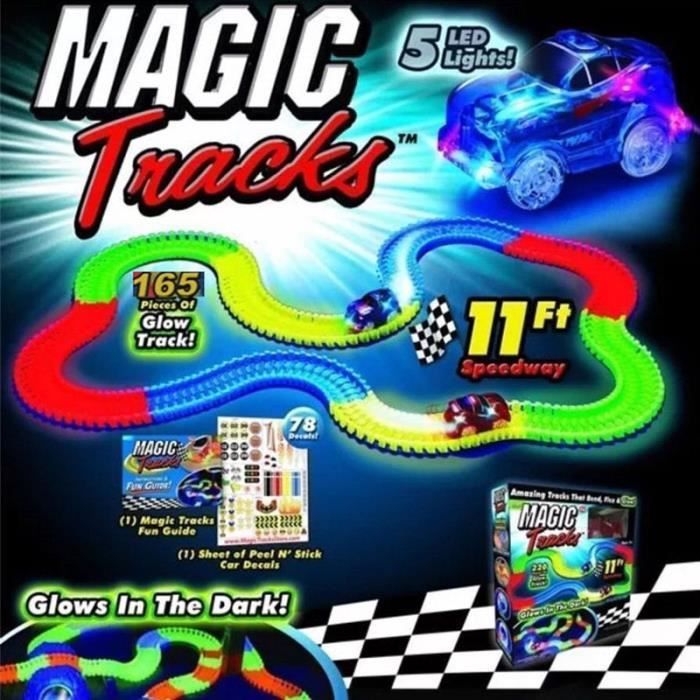 Magic Tracks Bend Flex Glow in the Dark Assembly Jouet 220pcs Race ...