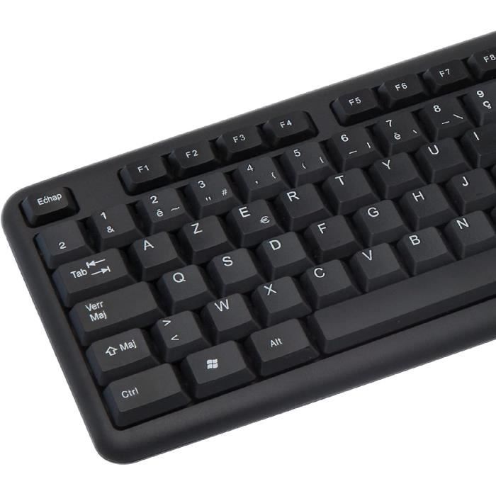 100020 - Clavier Filaire Usb - Clavier Ergonomique - Clavier Ordinateur ...