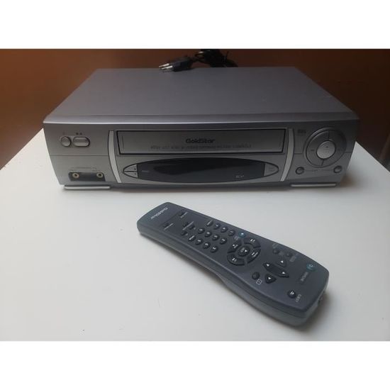 MAGNETOSCOPE GOLDSTAR BC47 LECTEUR ENREGISTREUR K7 CASSETTE VIDEO VHS VCR + TEL - Cdiscount TV ...