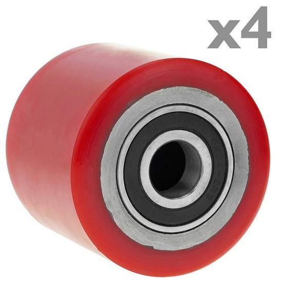 PrimeMatik roue pour transpalette rouleau de polyuréthane de 80 x 70 mm ...