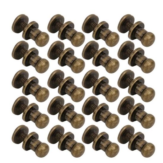 Vis Clou Rivet Cuivre Tête Ronde Goujon Spot Pour Bracelet Sac ...